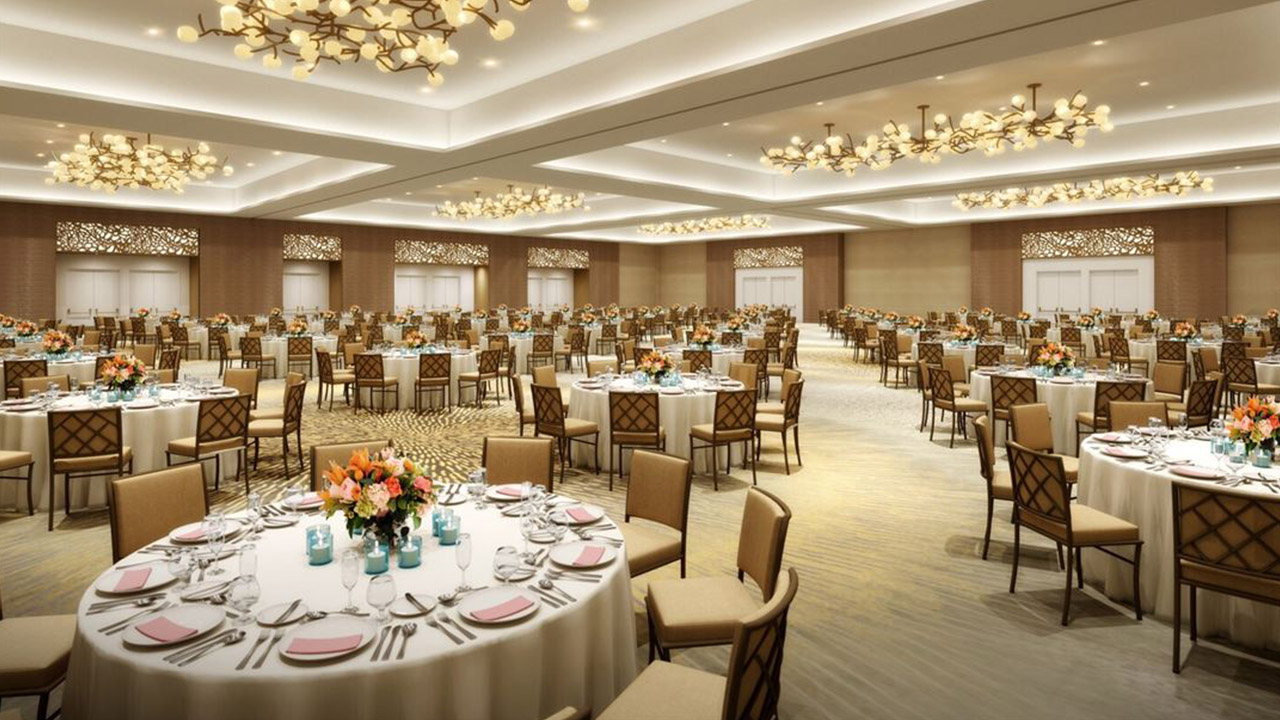 Yumeya Hotel Banquet Chairs in the Westin Anaheim Resort
